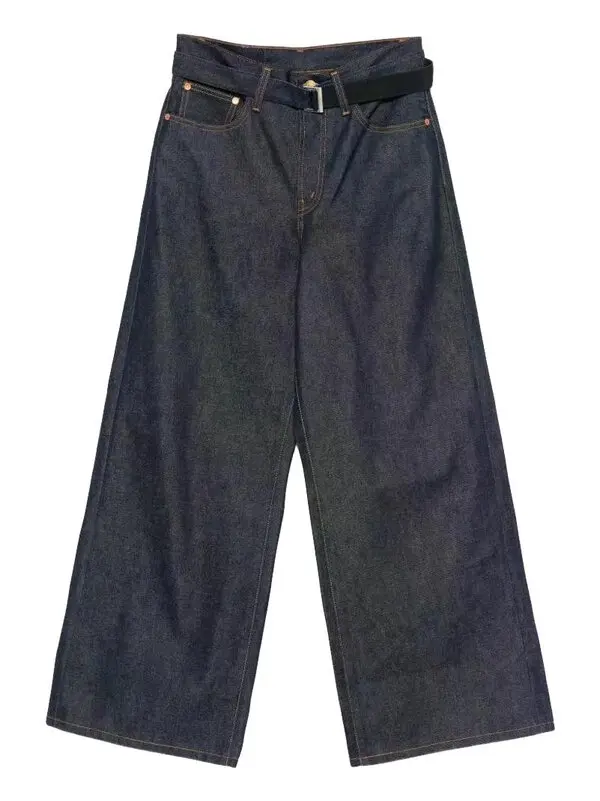 Sacai Belted Trousers - Blue