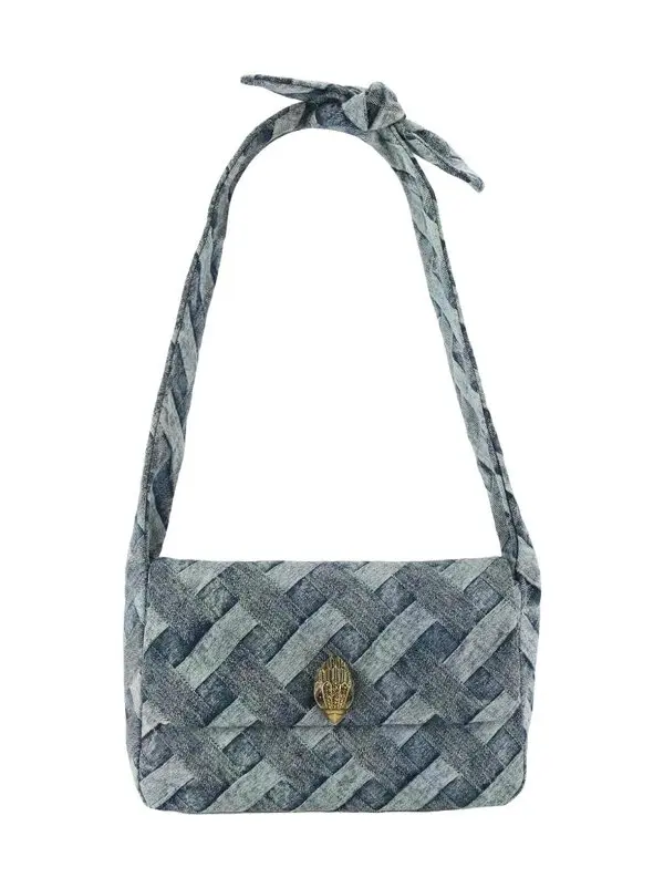 Kurt Geiger Kensington Woven Shoulder Bag - Blue