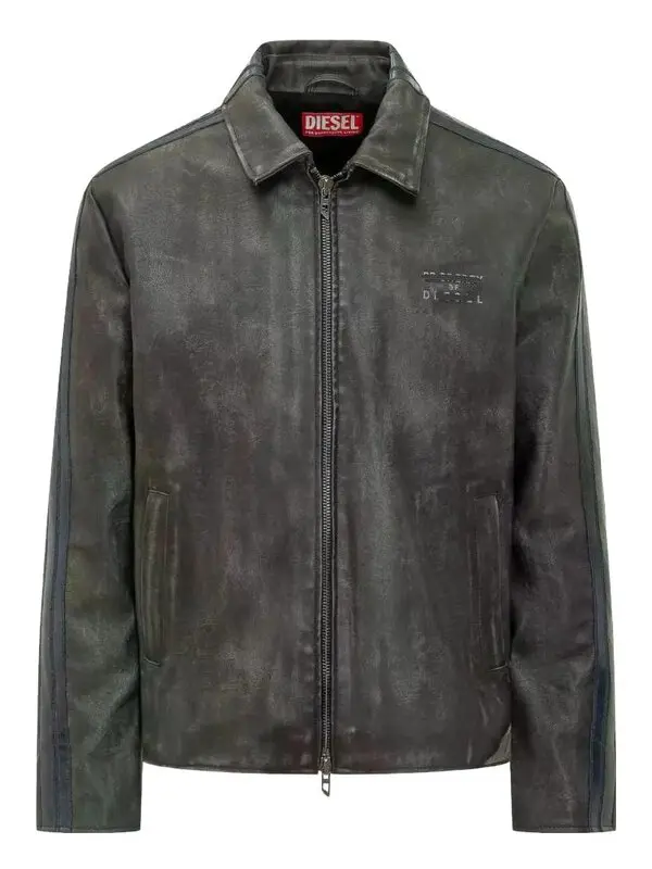 DIESEL® Leather Jacket - Black