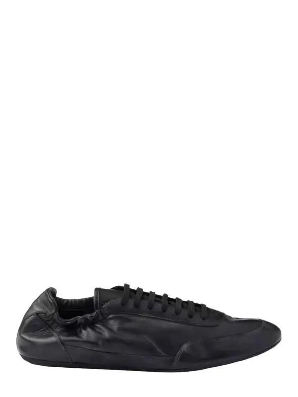 Prada Leather Sneakers - Black