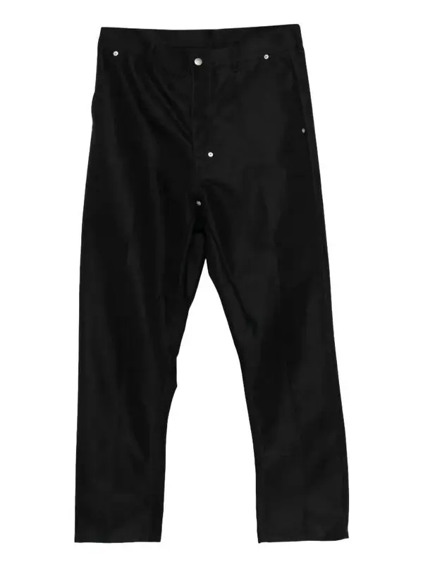 Rick Owens Press-stud Straight-leg Trousers - Black