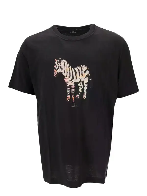 Paul Smith Zebra-motif Regular-fit T-shirt - Black