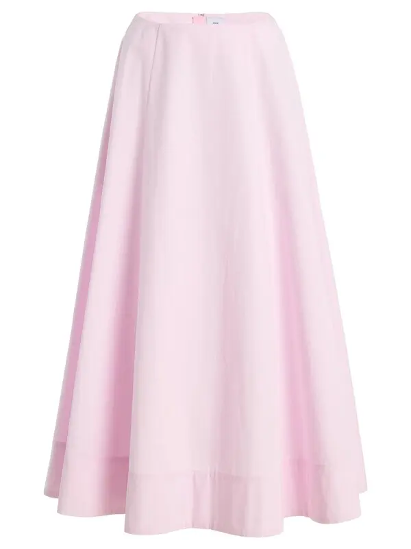 Adam Lippes Rene Cotton Poplin Skirt - Light Pink