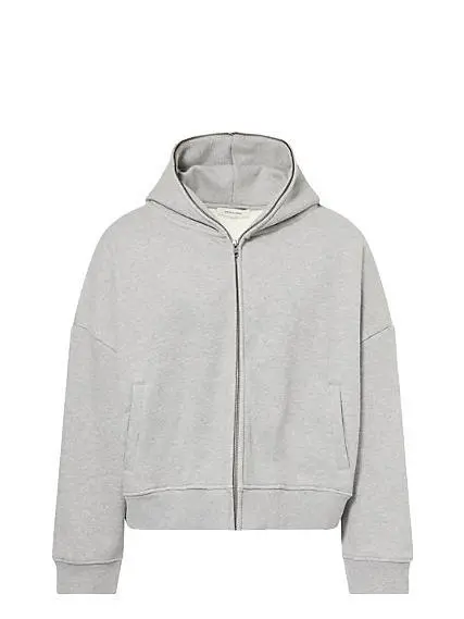 ENTIRE STUDIOS Eternal Zip-through Cotton-jersey Hoody - Grey Marle