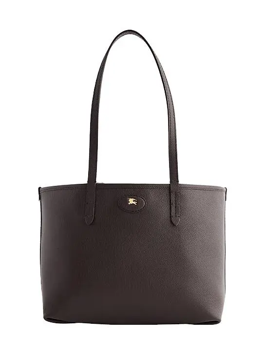Burberry Small Reversible Leather Tote Bag - Peat/sand