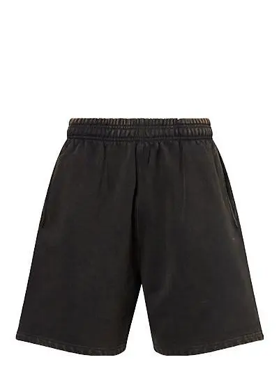 ENTIRE STUDIOS Cotton-jersey Sweat Shorts - Washed Black