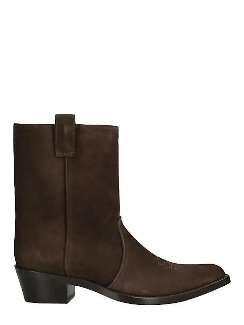 Khaite Clive 35 Suede Ankle Boots - Brown