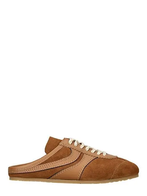 Dries Van Noten Dustin Suede Mules - Tan