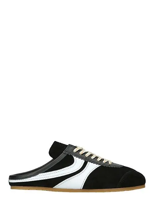 Dries Van Noten Dustin Suede Mules - Black/comb