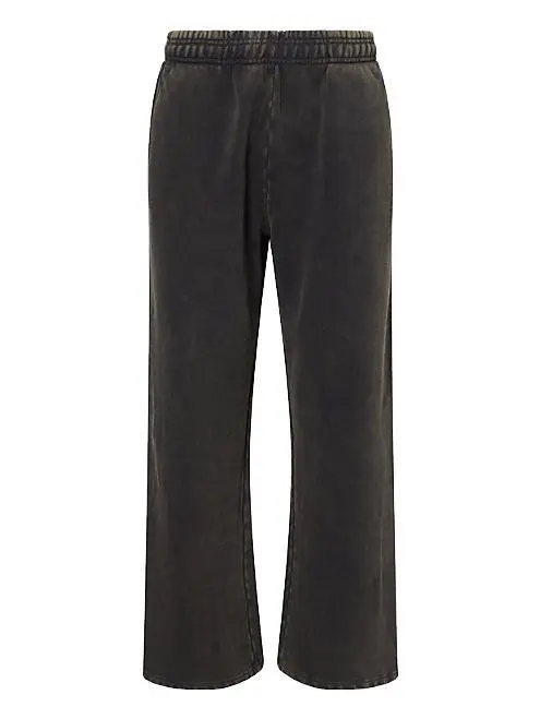 ENTIRE STUDIOS Straight-leg Cotton-jersey Jogging Bottoms - Washed Black