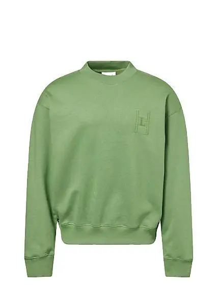Lacoste Embroidered-logo Cotton-blend Sweatshirt - Green