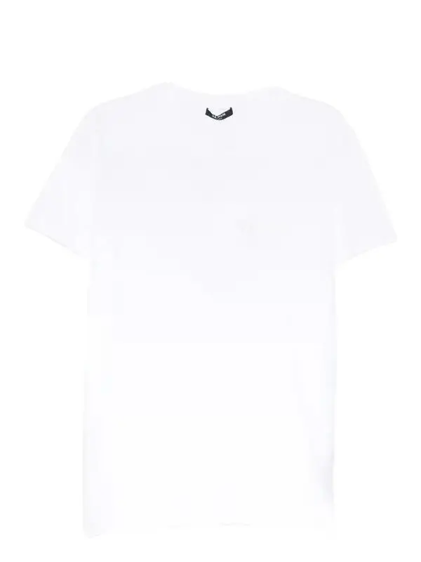 Balmain Logo-patched Crew Neck T-shirts - White