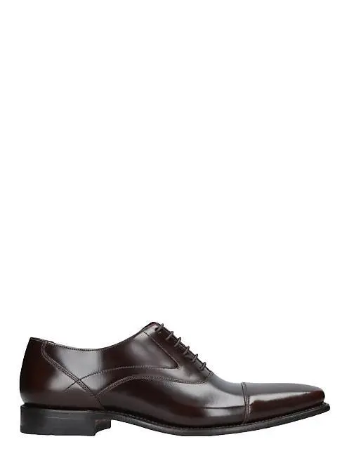 LOAKE Leather Oxford Shoes - Dark Brown