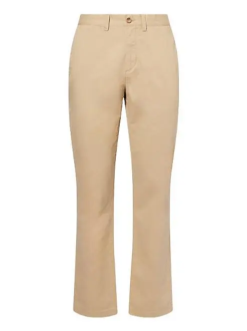Gant Straight-leg Cotton Chino Trousers - Dark Khaki