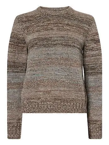 MAISON MARGIELA Round-neck Mottled-knit Wool-blend Jumper - Brown