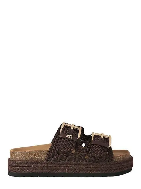 Kurt Geiger Raquel Woven Sandals - Brown