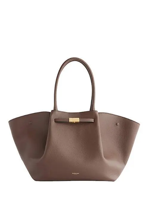 DEMELLIER The New York Leather Tote Bag - Mocha