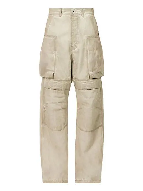 Rick Owens Stefan Cargo Denim Jeans - Sand