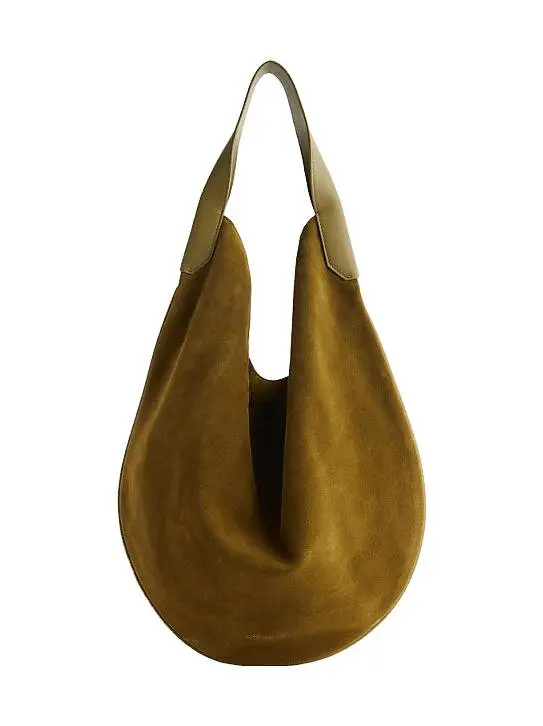 Victoria Beckham Soft Plié Leather Hobo Bag - Cactus Green