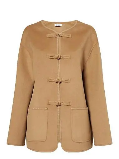 ROHE FRAMES Round-neck Wool-cashmere Jacket - Camel