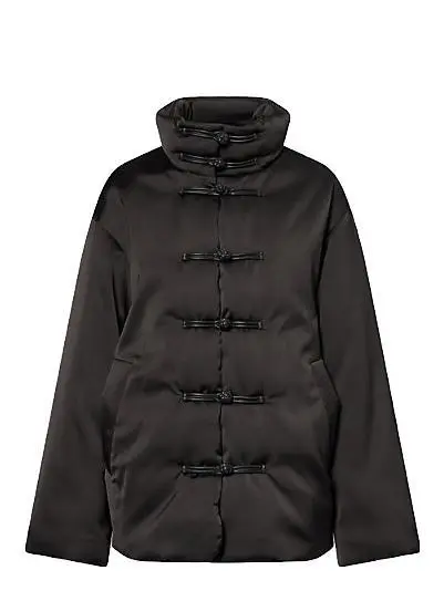 ROHE FRAMES High-neck Padded Woven Jacket - Black