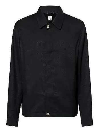 Casablanca Monogram Wool-blend Sports Jacket - Black