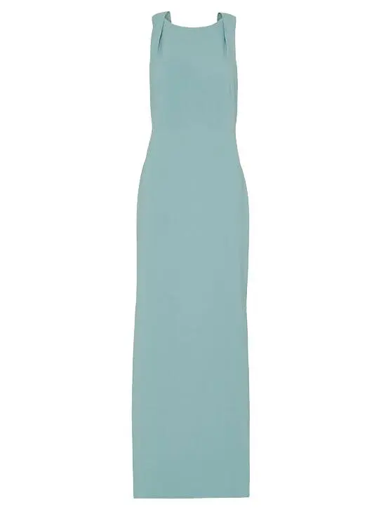 Whistles Tie-back Slim-fit Maxi Dress - Sage Green