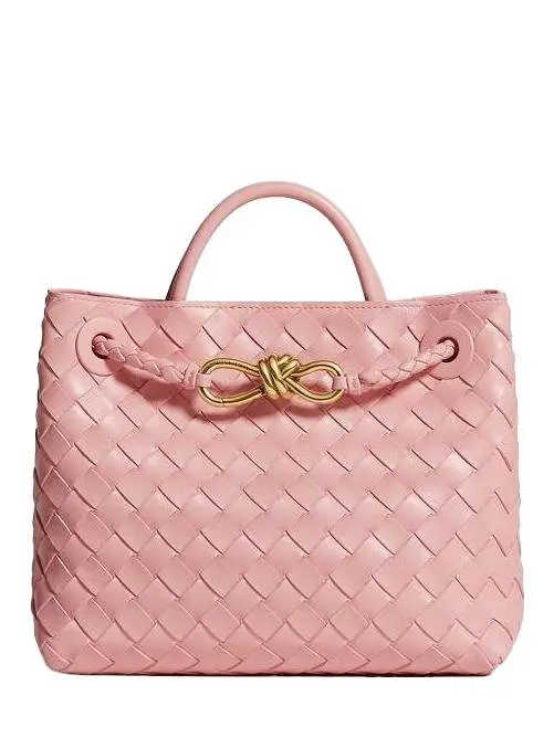 BOTTEGA  VENETA Small Andiamo Top Handle Bag - Blush