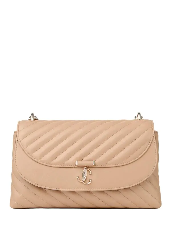 JIMMY CHOO Curve Crossbody Bag - Chai/shiny Gold
