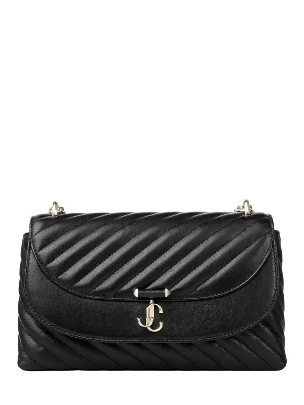 JIMMY CHOO Curve Crossbody Bag - Black/shiny Gold
