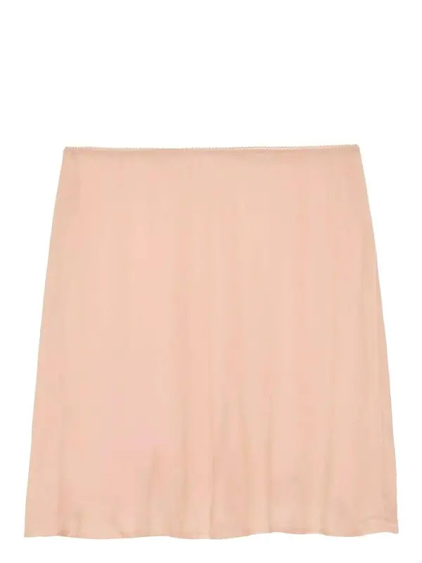 Rixo Mini Slip Skirt - Beige