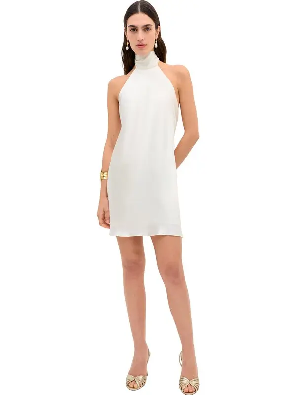 Rixo Capucine Silk-satin Dress - Cream