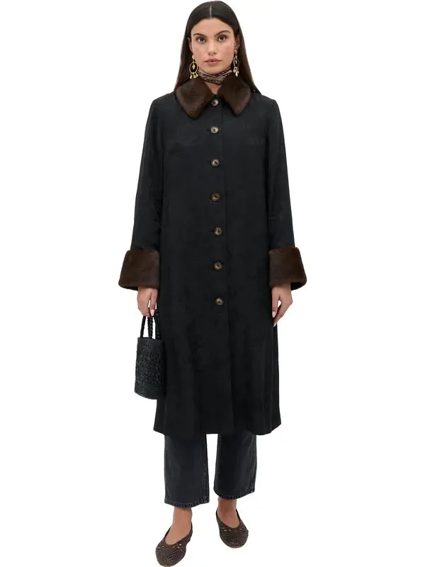 Rixo Jonah Regular Coat - Black