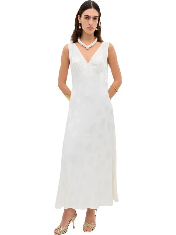 Rixo Sandrine Poppy Dress - Ivory