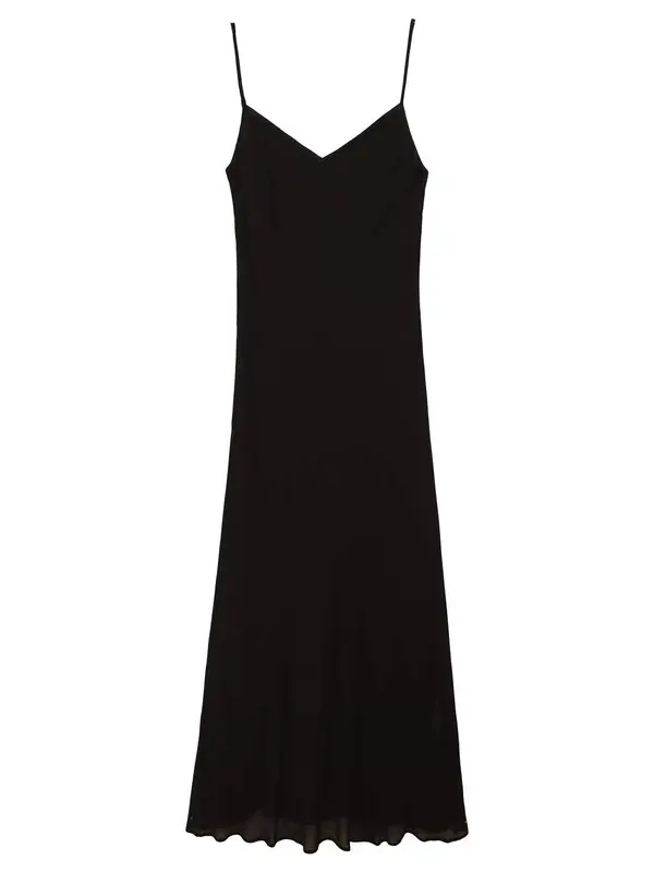Rixo Midi Slip Dress - Black