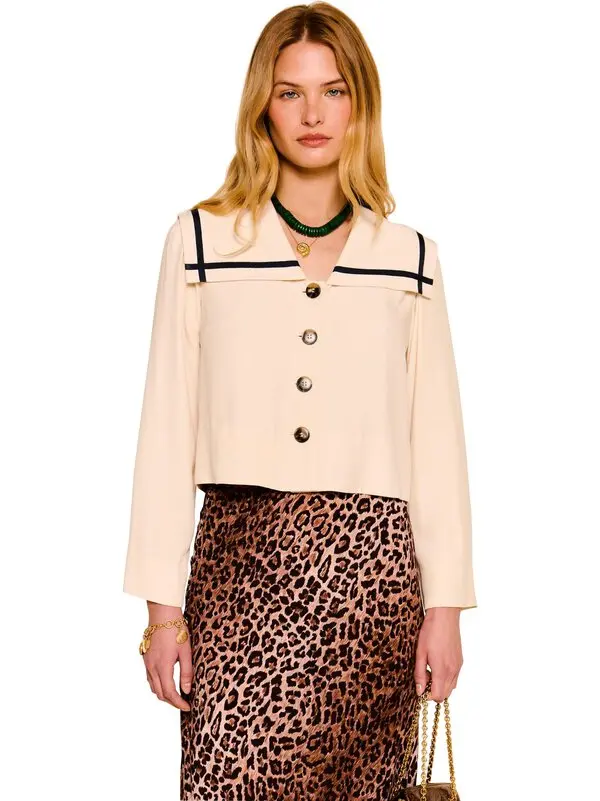 Rixo Manon Jacket - Cream