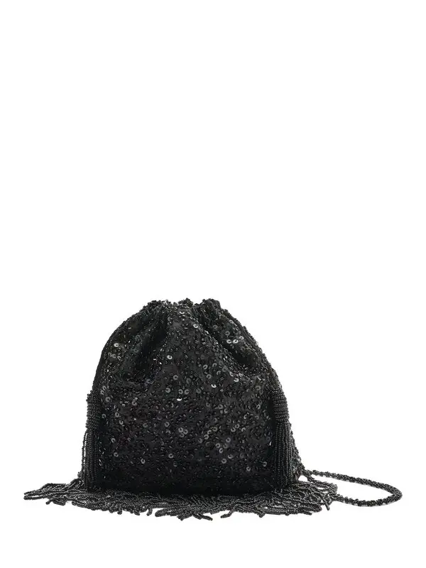 Rixo Orla Embellished Bag - Black