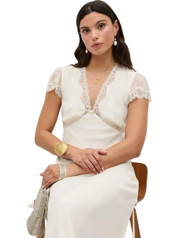 Rixo Clarice Pearl Regular - Ivory