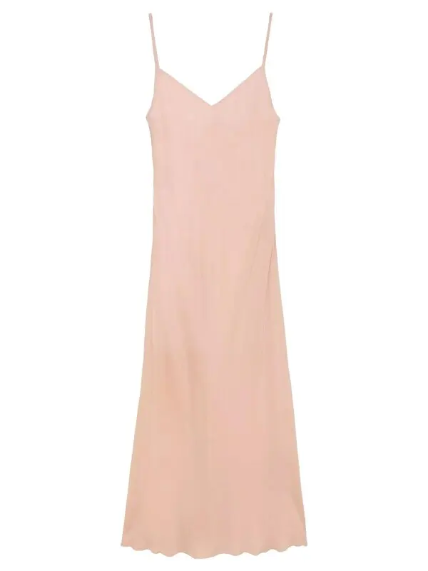 Rixo Midi Slip Dress - Beige