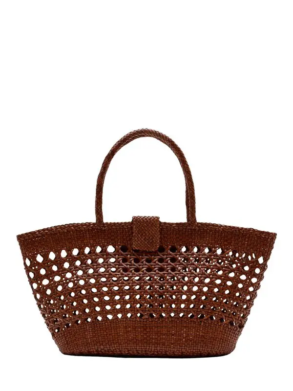 Rixo Lucine Leather Bag - Brown