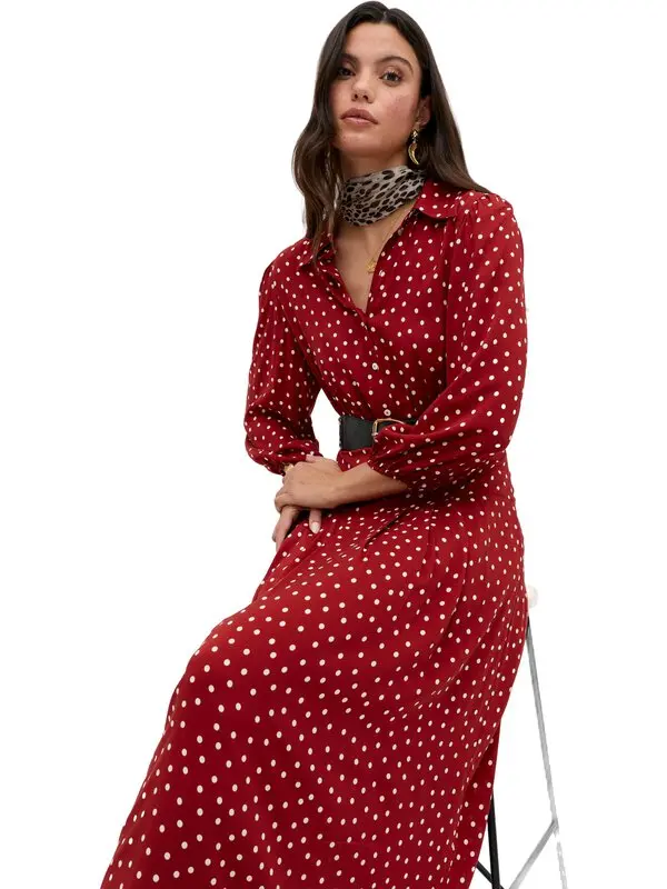 Rixo Izzy Layla Dot Regular - Red