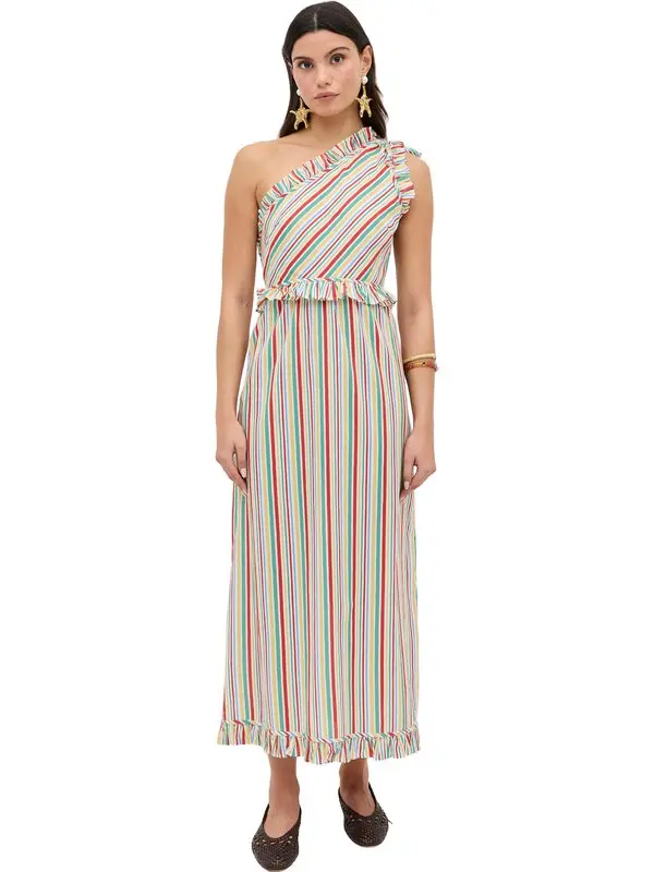 Rixo Arabelle Maxime Stripe Dress - Multi