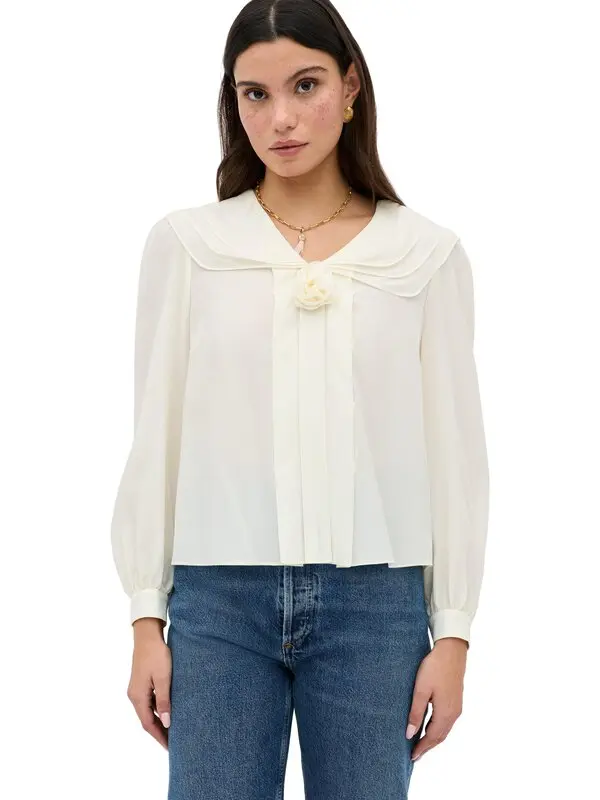 Rixo Emelin Blouse - White