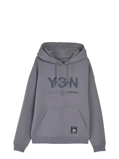 Adidas Y3 Nbhd Graphic Hoodie - Granite