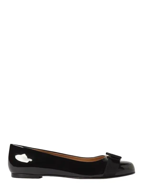 FERRAGAMO Varina Ballet Flat - Black