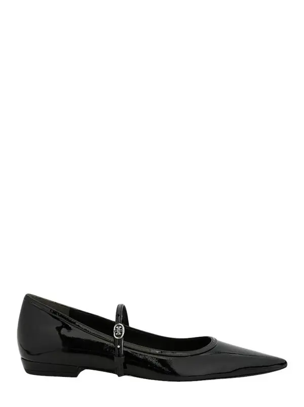 Tory Burch Double T Burckle Mary Jane Flat Sneakers - Black