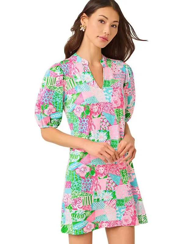LILLY PULITZER Carey Dress - Multi Crazy Quilt