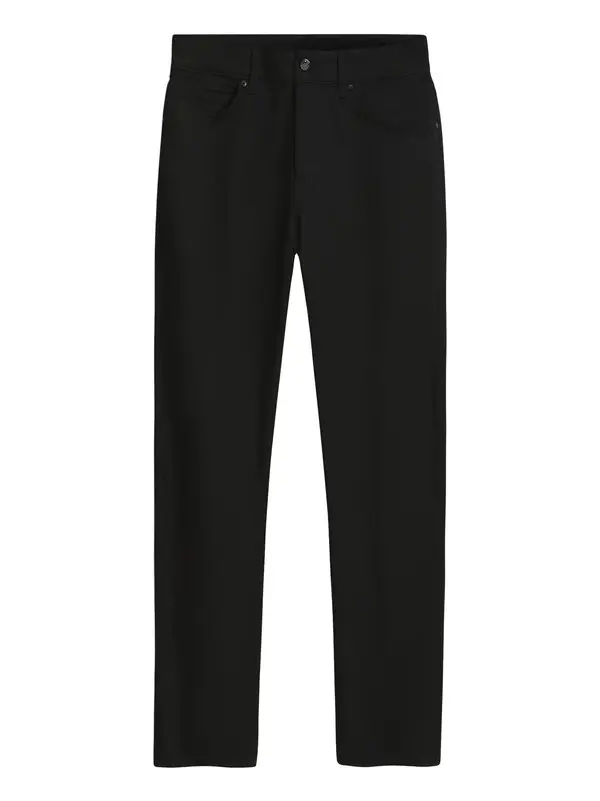 BOSS Porsche X Tapered-fit Stretch Denim Pants - Black