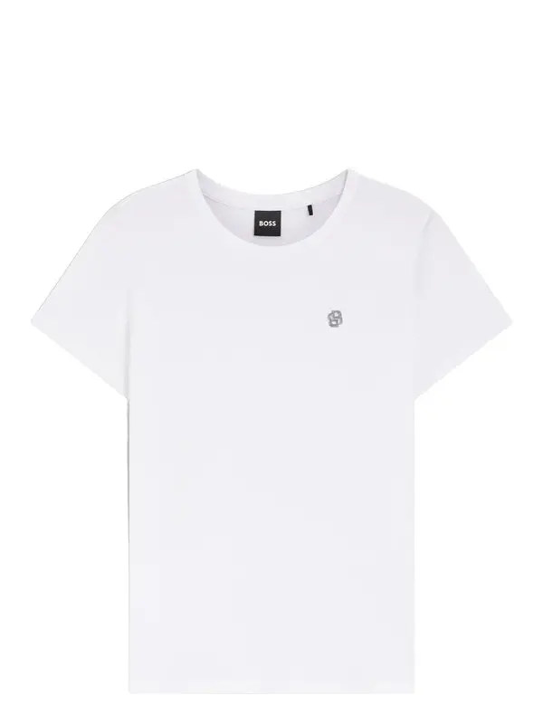BOSS Slim-fit Cotton Jersey T-shirt - White