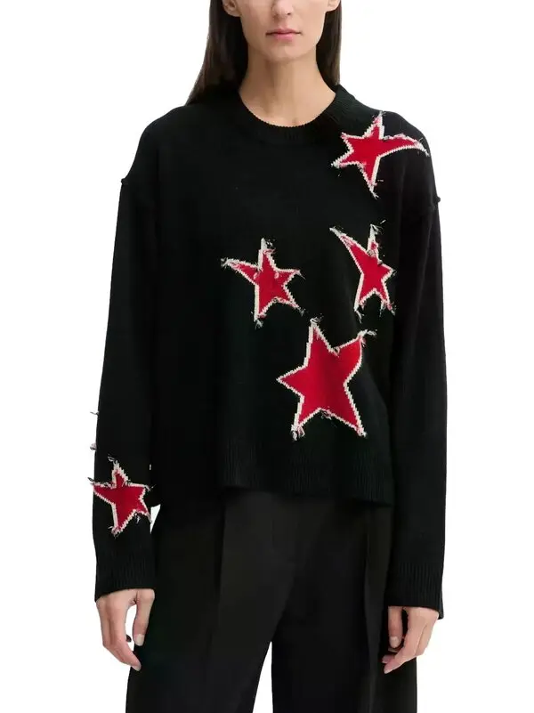 Zadig&Voltaire Star-motif Cashmere Sweater - Black